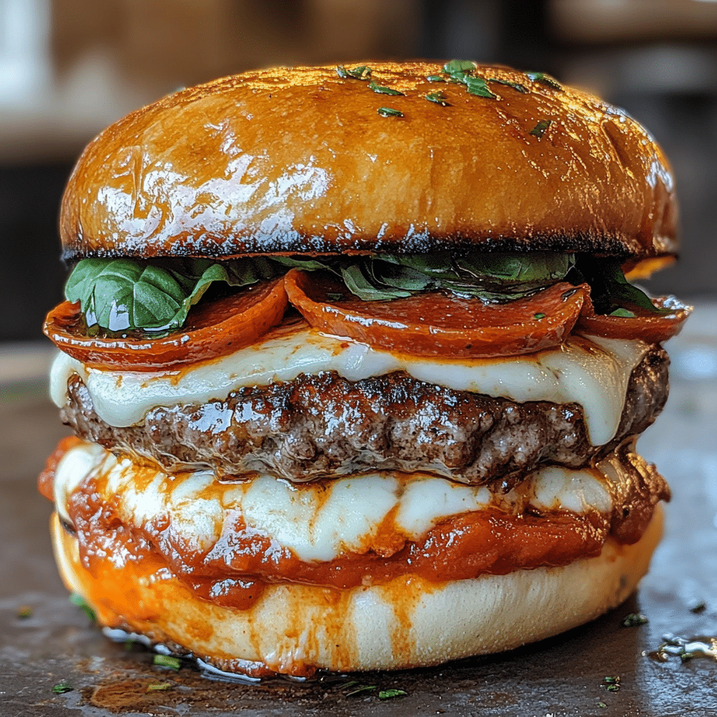 Savory Pizza Burger: A Flavorful Fusion Delight - Scarlet Recipes