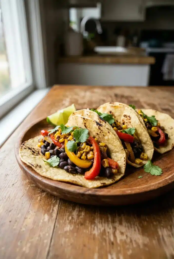 Savor the Joy of Veggie Loaded Bean Tacos Tonight! - Scarlet Recipes