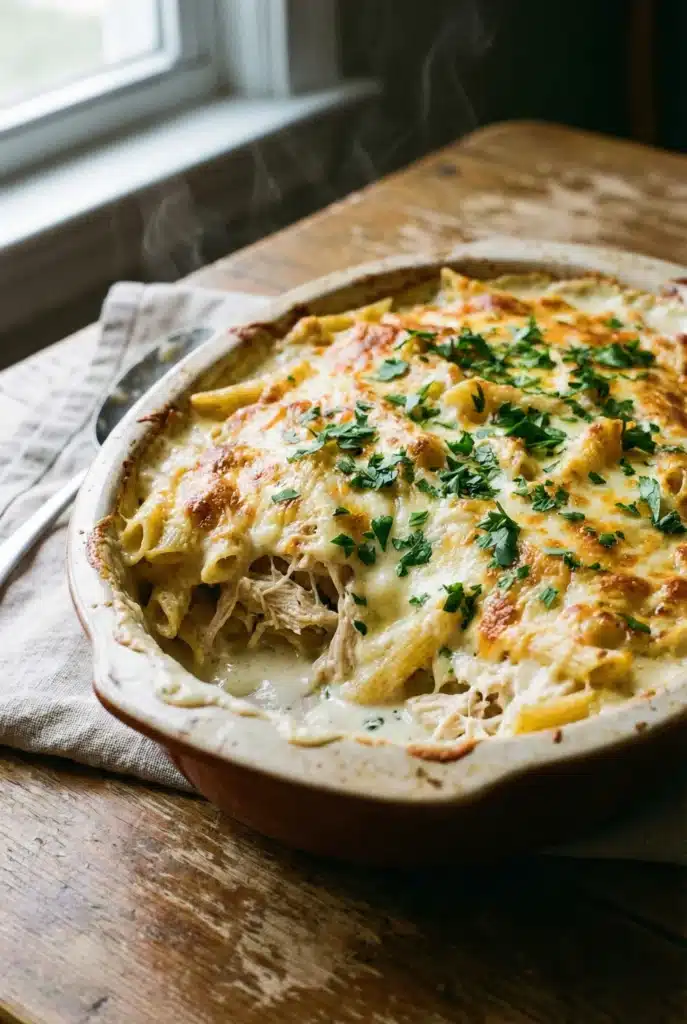 Creamy Chicken Alfredo Pasta Bake: A Heartwarming Delight - Scarlet Recipes