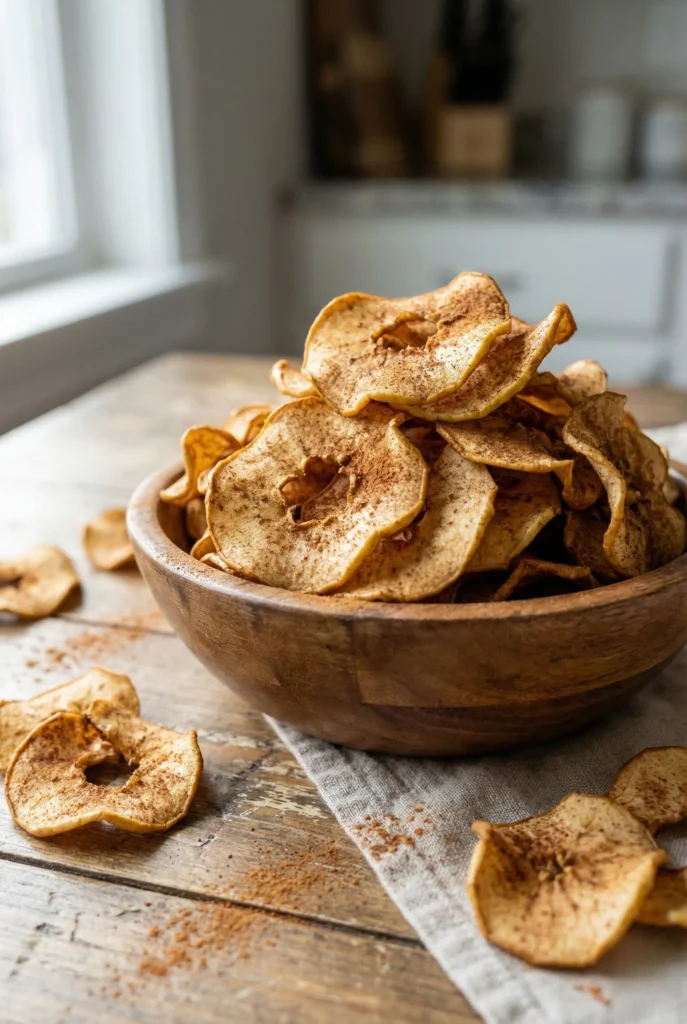 Crispy Cinnamon-Infused Air Fryer Apple Chips Delight - Scarlet Recipes